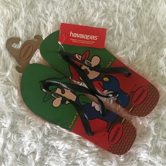 Havaianas | Shoes | New Super Mario Bros Havaianas Flipflops | Poshmark